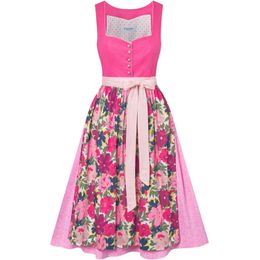 FELICITAS Midi-Dirndl D&ouml;rte Puppe/Pink (Gr&ouml;&szlig;e: 38)