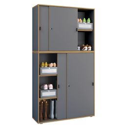 Schuhschrank Salia Anthrazit/Honigeiche