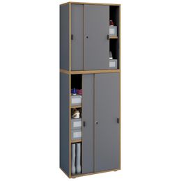 Schuhschrank Salia Anthrazit/Honigeiche