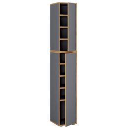 Schuhschrank Salia Anthrazit/Honigeiche