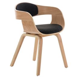 CLP 2er Set Esszimmerst&uuml;hle ergonomisch Kingston, Lehnst&uuml;hle mit umlaufender R&uuml;ckenlehne, Holzgestell bis 150 kg