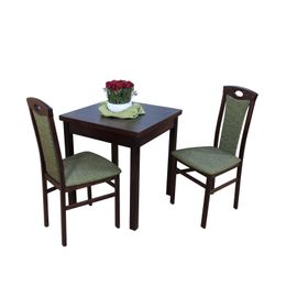m&ouml;bel direkt online Essgruppe 3-teilig - "Dinner for Two" Kassel I buche natur-nuss dunkel