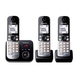 Panasonic KX-TG 6823 GB Trio schwarz Schnurloses Telefon