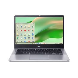 Acer Chromebook 314, CB314-4HT Ultrabook/Laptop, Chromebooks, 14" Full HD 1920 x 1080 60Hz, Intel N-Series N100, 8 GB RAM, 128 GB eMMC, Intel UHD Graphics, ChromeOS, Silber