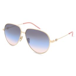Givenchy GV40092U SPEED | Damen-Sonnenbrille | Fassung: Vollrand, Pilot, Metall, Gelb | Glasfarbe: Violett