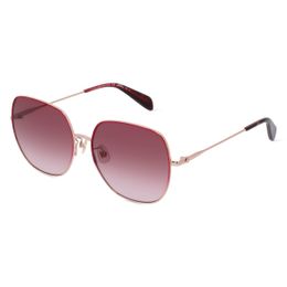 Kate Spade CHARLI/F/S | Damen-Sonnenbrille | Fassung: Vollrand, Geometrisch, Metall, Gold Havanna | Glasfarbe: Violett Verlaufend