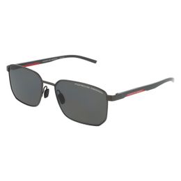 Porsche Design P8982 | Unisex-Sonnenbrille | Fassung: Vollrand, Quadratisch, Metall, Grau Dunkel | Glasfarbe: Grau