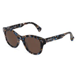 Kenzo KZ40152I | Damen-Sonnenbrille | Fassung: Vollrand, Panto, Kunststoff, Schwarz Gefleckt | Glasfarbe: Braun