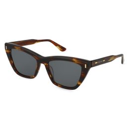 Calvin Klein CK24505S | Unisex-Sonnenbrille | Fassung: Vollrand, Butterfly, Acetat, Havanna Braun | Glasfarbe: Gr&uuml;n