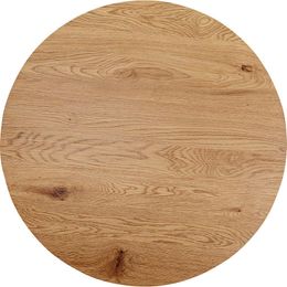Kare-Design Tischplatte, Eiche, Holzwerkstoff, rund, 1.8x80x80 cm, Esszimmer, Tische, Esstische, Tischsysteme, Tischplatte