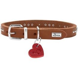 Sport Dog Dog Sport HUNTER Hundehalsband aalborg hearts cognac XXS-XS