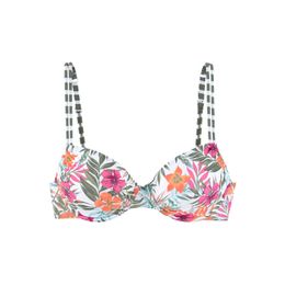 Venice Beach B&uuml;gel-Bikini-Top, Wei&szlig;, Gr. 38F, Damen, B&uuml;gel-Bikinis, Material: Polyamid, Elasthan