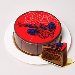 Dessert-Motiv-Torte Superheld - Sachertorte | FloraPrima Blumenversand | Blumen und mehr versenden