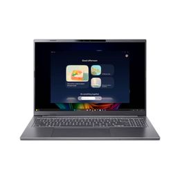 Acer Aspire 16 AI OLED A16-61M Ultrabook/Laptop, 16" 2K OLED 120Hz, AMD Ryzen 5 340, 16GB RAM, 1TB SSD, AMD Radeon Graphics, Windows 11 Home, Grau