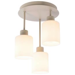Novel H&auml;ngeleuchte, Wei&szlig;, Sand, Metall, Glas, Abstraktes,Abstraktes, 36 cm, RoHS, CE, Lampen & Leuchten, Innenbeleuchtung, H&auml;ngelampen, Pendelleuchten