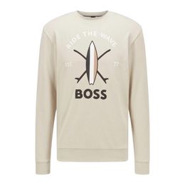 BOSS - "Ride The Wave" Sweatshirt f&uuml;r Herren (Beige)