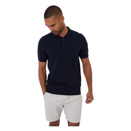 Threadbare. Threadbare - Poloshirt f&uuml;r Herren, Mit Kragen (Marine)