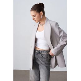 Langes Crepe-Blazer-Jackett