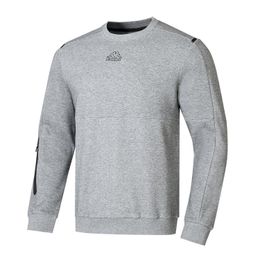 Kappa - Sweatshirt f&uuml;r Herren, Teddy-Stoff (Grau meliert meliert)