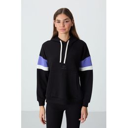 &Uuml;bergr&ouml;&szlig;en Farbblock Kapuzenpullover mit Tasche
