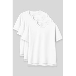 &Uuml;bergr&ouml;&szlig;tes Baumwoll-Modal Rundhals-T-Shirt