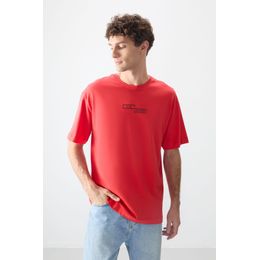 &Uuml;bergr&ouml;&szlig;en Baumwollbedrucktes T-Shirt