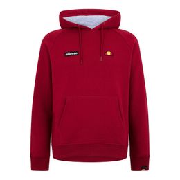 Ellesse - Kapuzenpullover f&uuml;r Herren, Regul&auml;r, Raglan&auml;rmel (Burgunderrot)