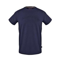 Aquascutum - T-Shirt f&uuml;r Herren, Rundhalsausschnitt, Regul&auml;r (Marine)