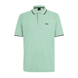 BOSS - "Paddy" Poloshirt f&uuml;r Herren, kurz&auml;rmlig (Gr&uuml;n)