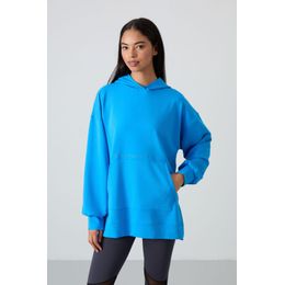 &Uuml;bergro&szlig;er bedruckter Kapuzenpullover
