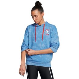 Under Armour - Kapuzenpullover f&uuml;r Damen, Sweatshirt-Stoff, leger (Blau)