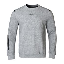 Kappa - Sweatshirt f&uuml;r Herren, Teddy-Stoff (Grau meliert)
