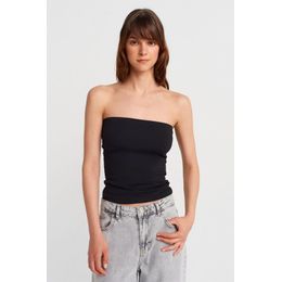 Tr&auml;gerlose Slim-Fit-Jersey-Bluse