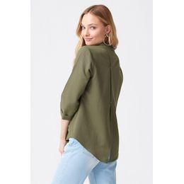 Damen Popeline-Bluse mit Babykragen