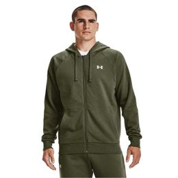 Under Armour - "Rival" Hoodie mit durchgehendem Rei&szlig;verschluss f&uuml;r Herren, Fleece (Marine OD Gr&uuml;n)