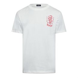 Replay - T-Shirt f&uuml;r Herren, Baumwolle (Wei&szlig;)