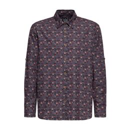 King Kerosin Herren Langarmhemd Kustom Kulture