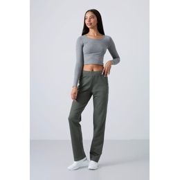 Damen Gerade geschnittene Fleece-Sweatpants