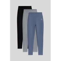 Hochtaillierte Baumwoll-Lycra Jersey Leggings
