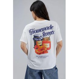&Uuml;bergr&ouml;&szlig;e Bedrucktes Rundhals-T-Shirt