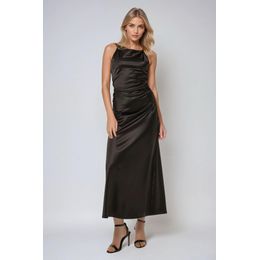 Satin-Maxikleid