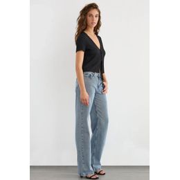 Bluse mit kurzen &Auml;rmeln und Bindeband-Dekor