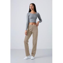 Damen gerade geschnittene Fleece-Sweatpants