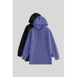&Uuml;bergro&szlig;er Kapuzenpullover mit Tasche