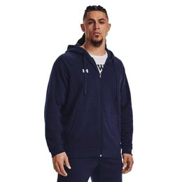 Under Armour - "Rival" Hoodie mit durchgehendem Rei&szlig;verschluss f&uuml;r Herren, Fleece (Mitternachtsblau)