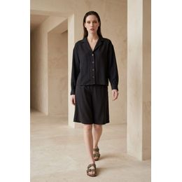 Baumwoll-Popelin-Shirt- und Shorts-Set