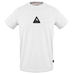 Aquascutum - T-Shirt f&uuml;r Herren, Rundhalsausschnitt, Jersey (Wei&szlig;)