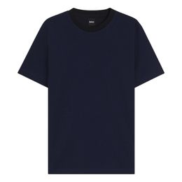 BOSS - "C-Thompson" T-Shirt f&uuml;r Herren, Gerippter Kragen (Dunkelblau)