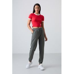 Damen Hochbundige Relaxed Fleece Jogginghosen