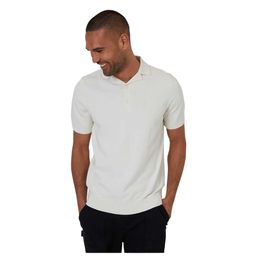 Threadbare. Threadbare - Poloshirt f&uuml;r Herren, Mit Kragen (Ecru)